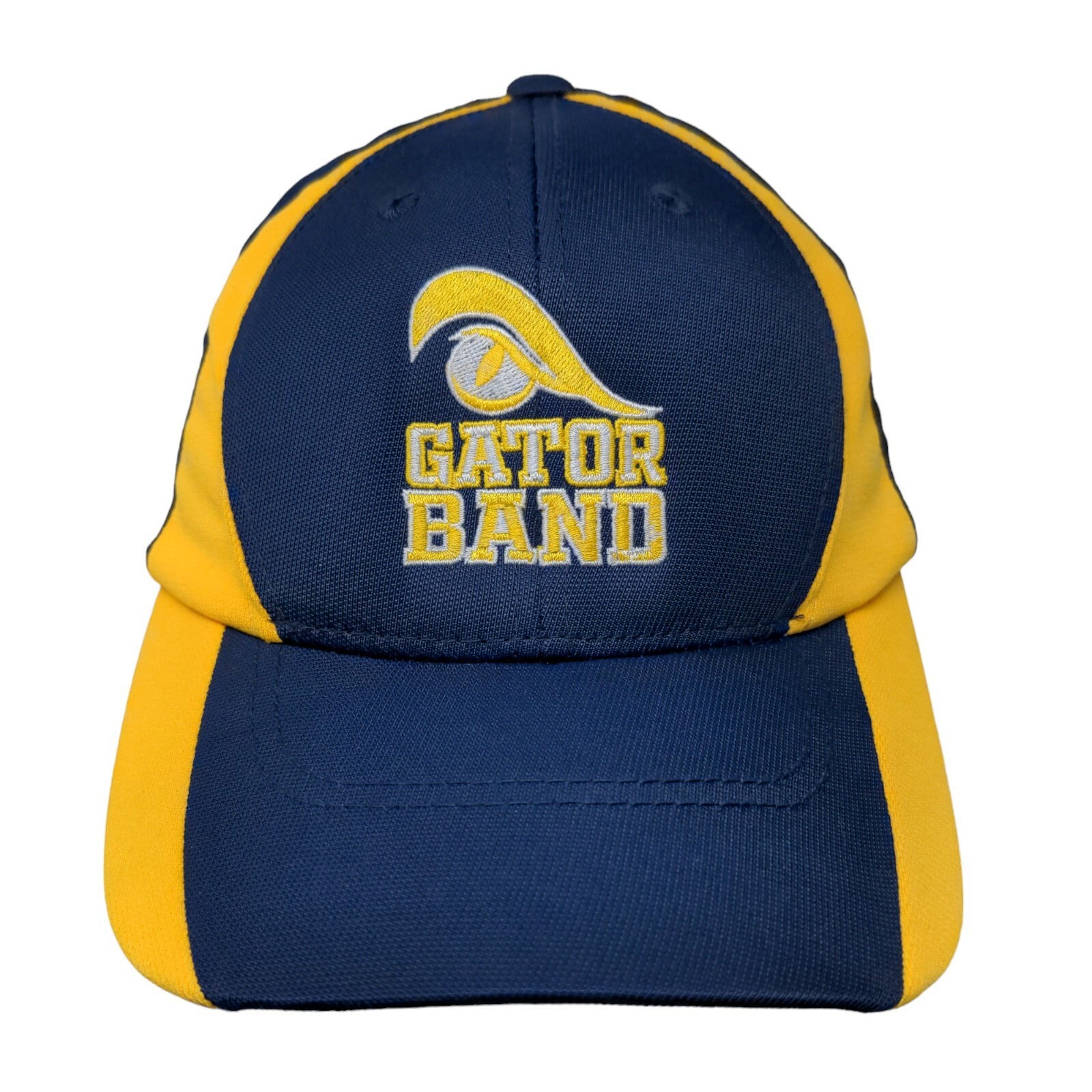 Gator Band Strapback Hat Blue One Size Embroidered Colorblock Sport-Tek ...
