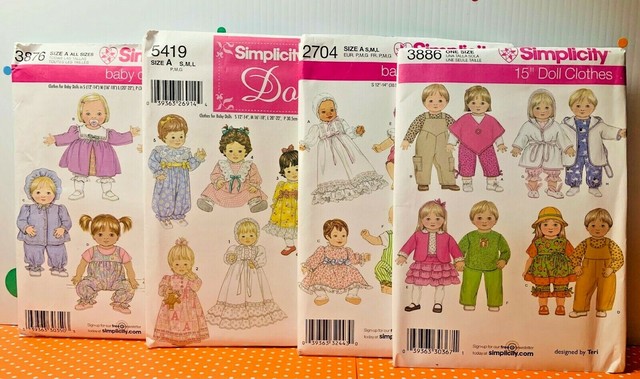 Baby Doll Clothes Pattern Simplicity 5215 Vintage 1950s Archive Uncut ...