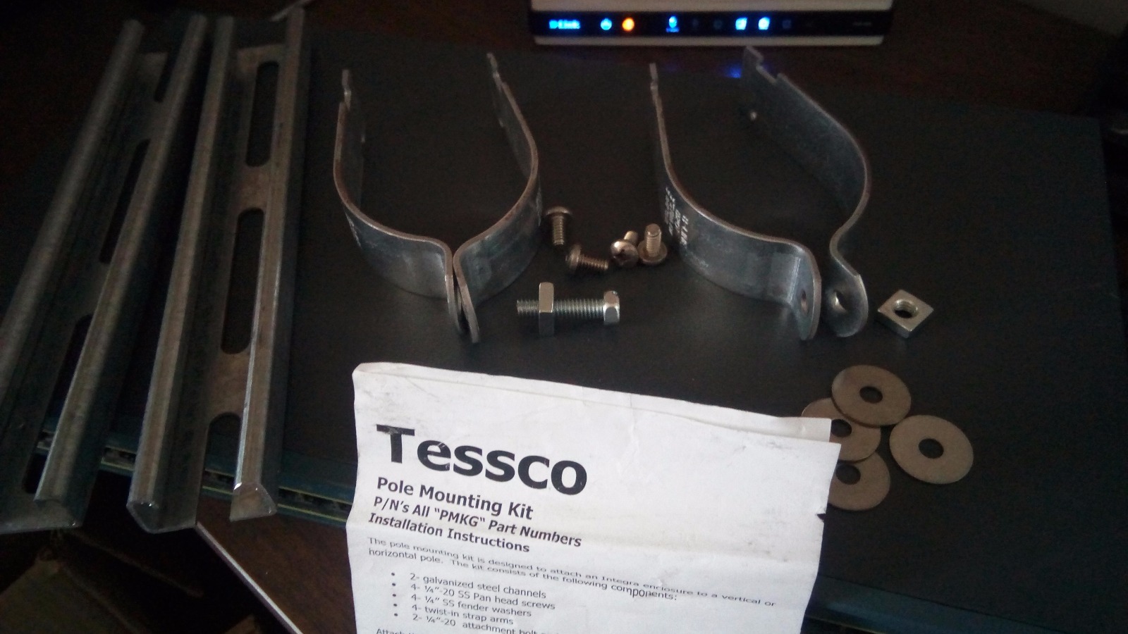 3" Pole Mount Kit for TerraWave (Tessco) 10" Wide Polycarbonate ...