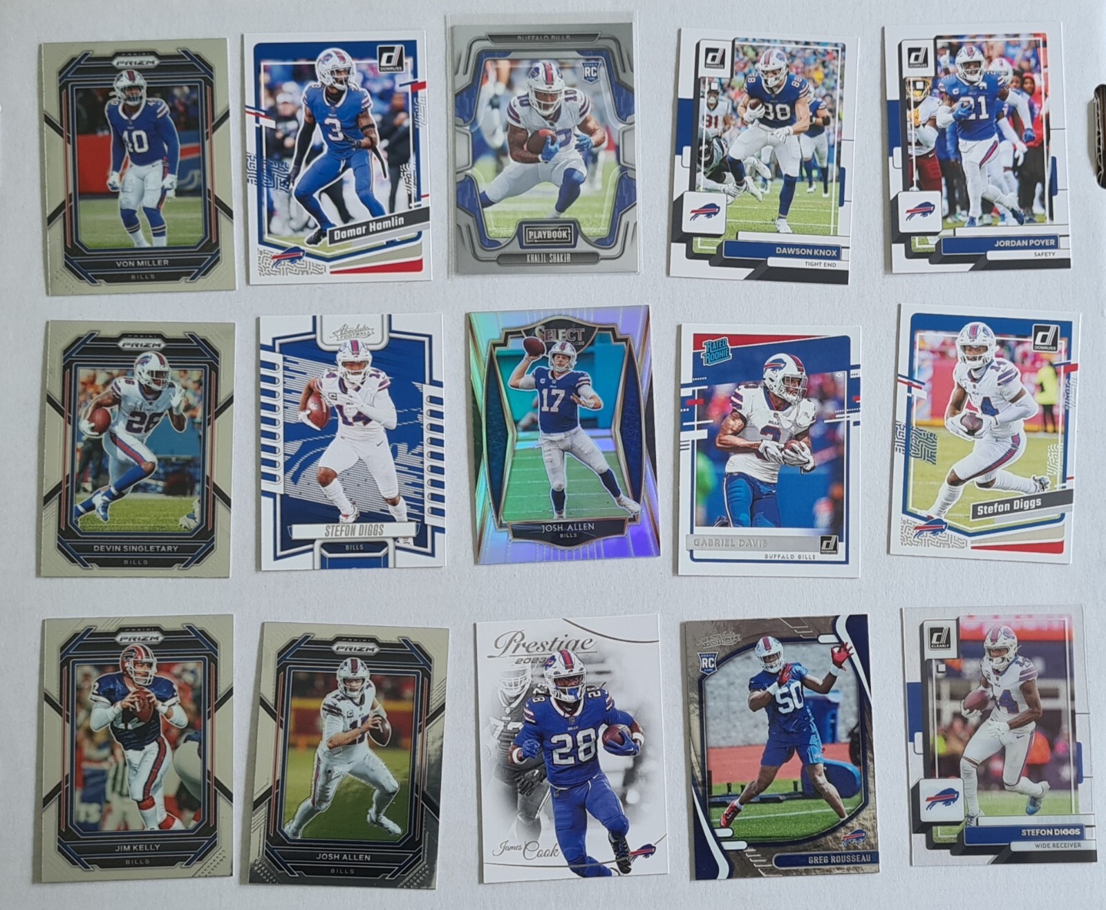 86 x LOT Buffalo Bills Football Trading Cards / BASE , ROOKIE, INSERTS ...