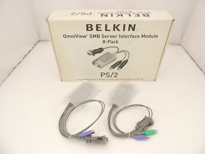 Lot of 2 New Belkin OmniView SMB Server Interface Module PS/2 F1DP101A ...