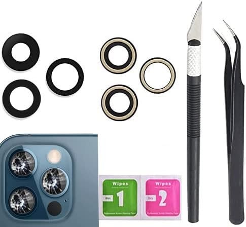 Back Rear Camera Lens Glass Replacement for iPhone 12 Pro with pre ...
