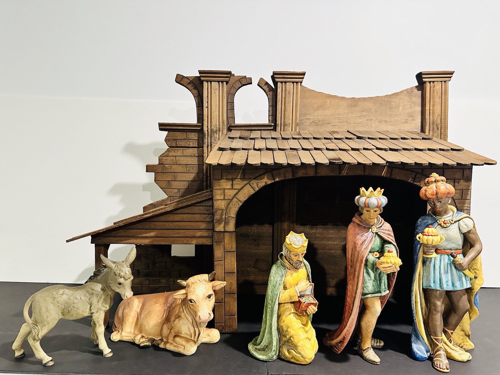 RARE Hummel 260 Jumbo Nativity Set 16 Pieces With Original Crèche ...