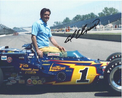 AL UNSER SR. Signed 8.5 x 11 Photo Signed REPRINT Racing NASCAR Free ...