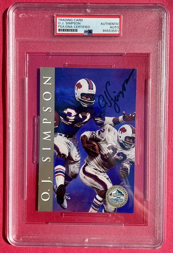 🔥 O.J. Simpson Auto Signed Autographed 1998 Hof Signature Series #2032/ ...