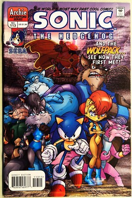 SONIC The HEDGEHOG Comic Book #113 October 2002 First Edition Bagged ...
