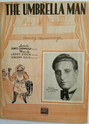 The Umbrella Man - 1938 Sheet Music; J. Cavanaugh, Larry Stock, V. Rose ...