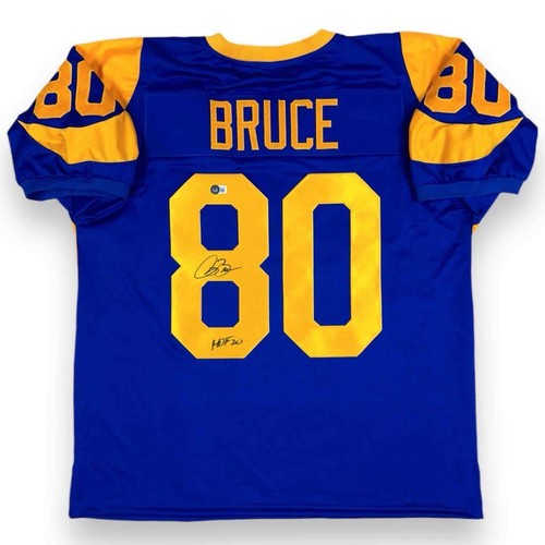 Isaac Bruce Autographed Signed Jersey with HOF - Royal - Beckett ...