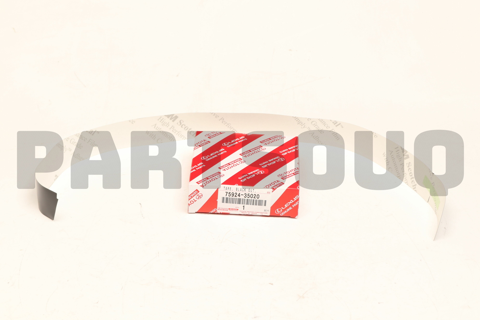 7592435020 Genuine Toyota TAPE, BLACK OUT, NO.2 LH 75924-35020 | eBay