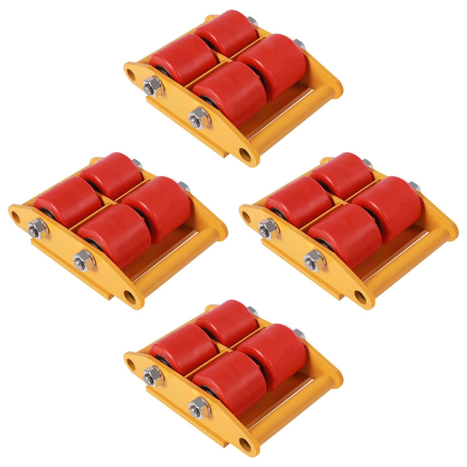 4PCS 6 Ton Heavy Duty Machine Dolly Skate Machinery Roller Mover Cargo ...