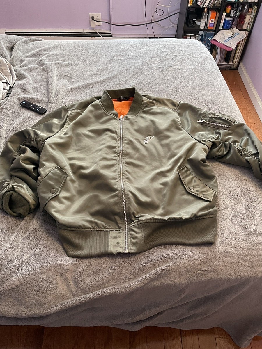 Nike New Punk 3D Logo Aviator Flight Jacket ( size 3xl Nike New Punk 3D Logo Aviator Flight Jacket ( size 3xl