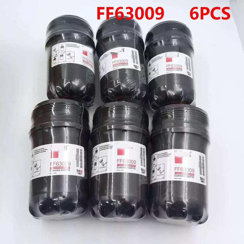 6X FF63009 Fuel Filter Fleetguard Replaces Cummins Engine Part 5303743 ...