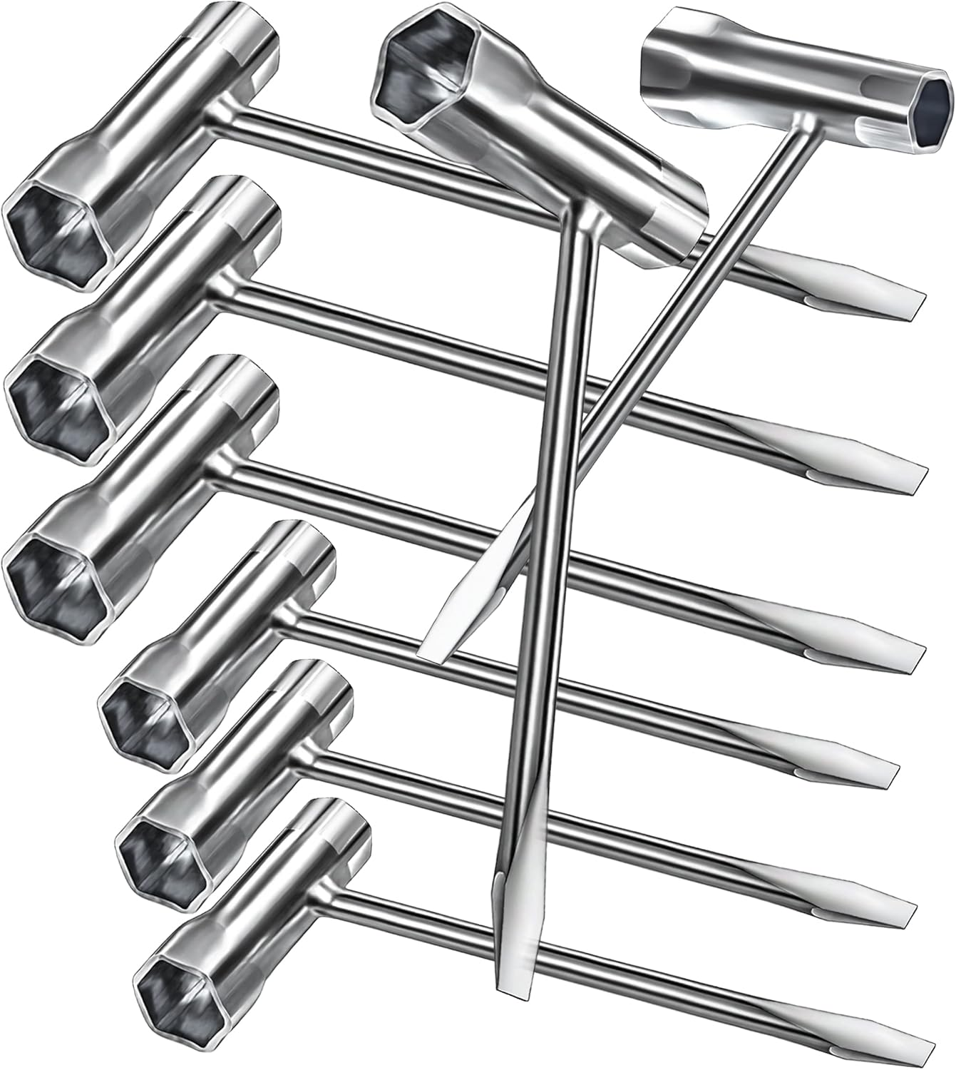 6 Pack Chainsaw Screwdriver Wrench Set, 13 by 19 Mm, Long and Short ...