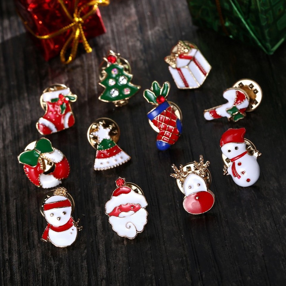 6 PCS Holiday Jewelry Brooch Pin Broochs Cartoon Brooches for Clothing ...