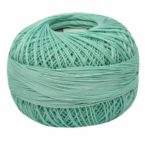 Lizbeth Egyptian Cotton Crochet Thread Size 20 Color 686 Light Seagreen ...