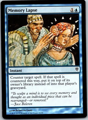 Magic the Gathering Memory Lapse Duel Decks: Jace vs. Vraska MTG Free ...