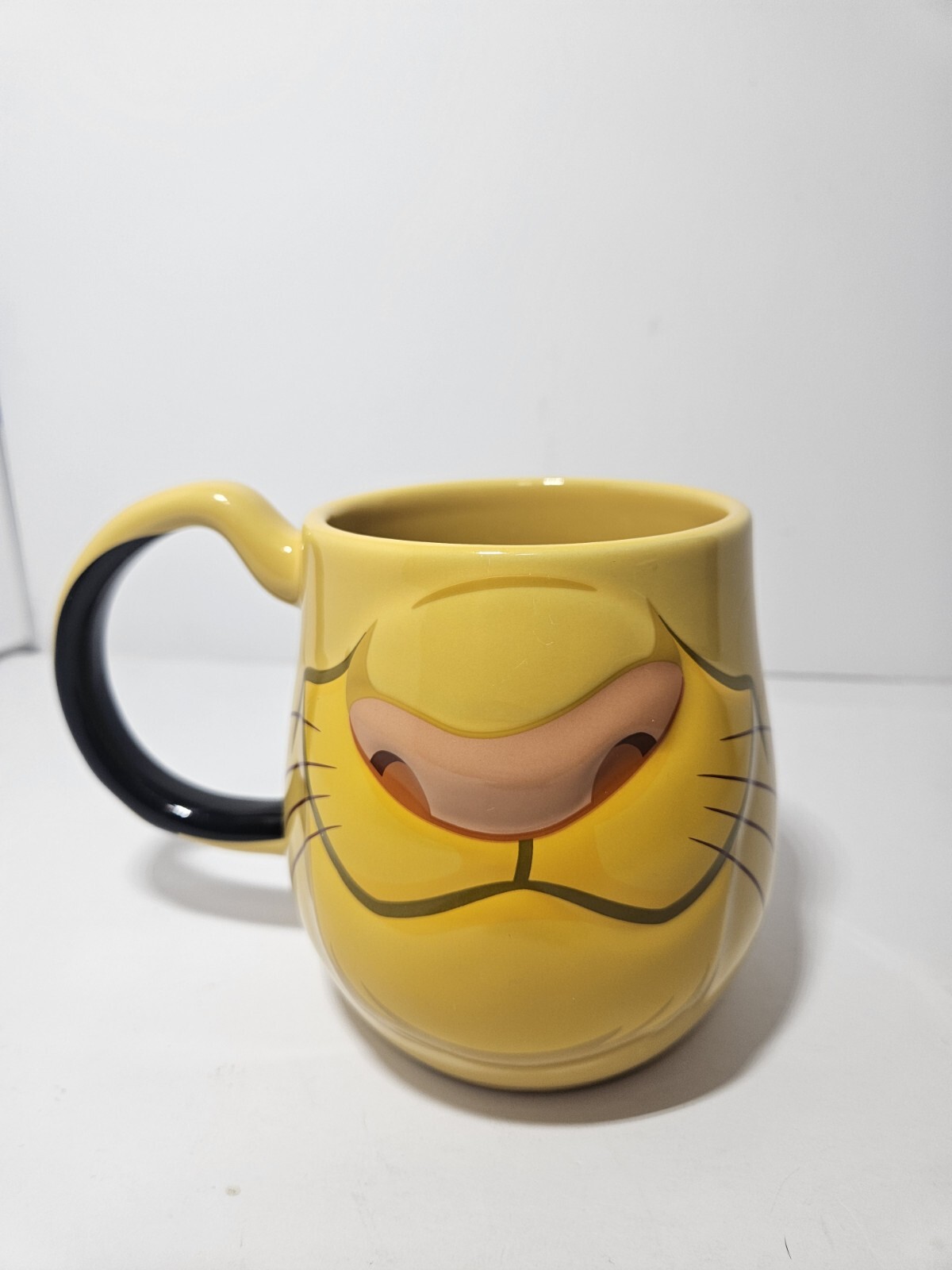 Disney Parks Lion King SIMBA Face Double Logo 3D Ceramic Coffee Tea Mug ...