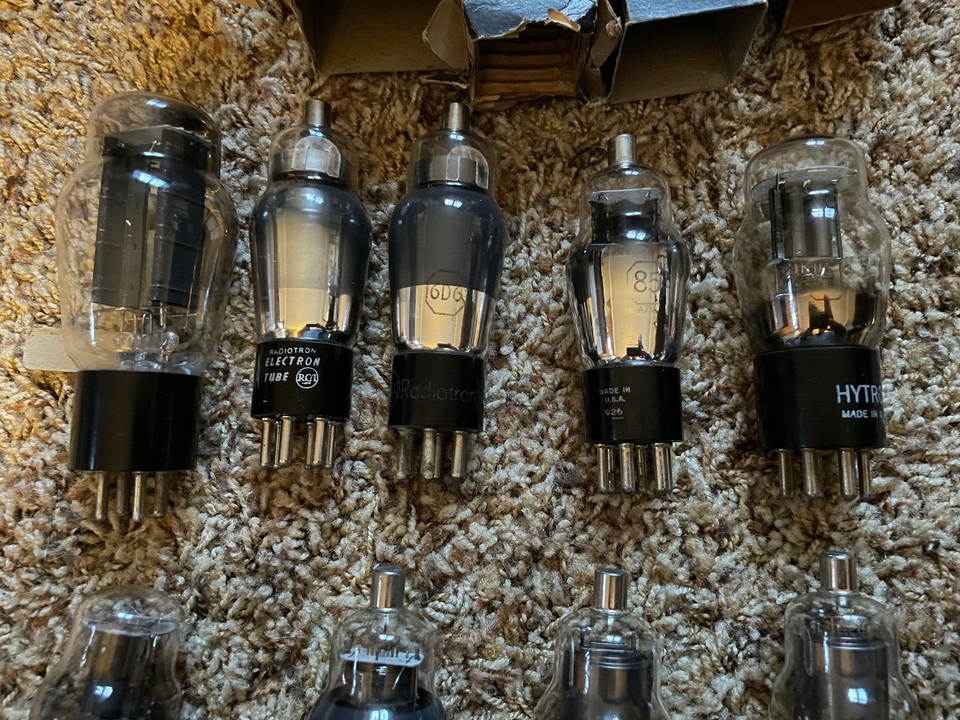 Lot of 14 NEW and USED antique radio tubes ST shape TESTED | eBay