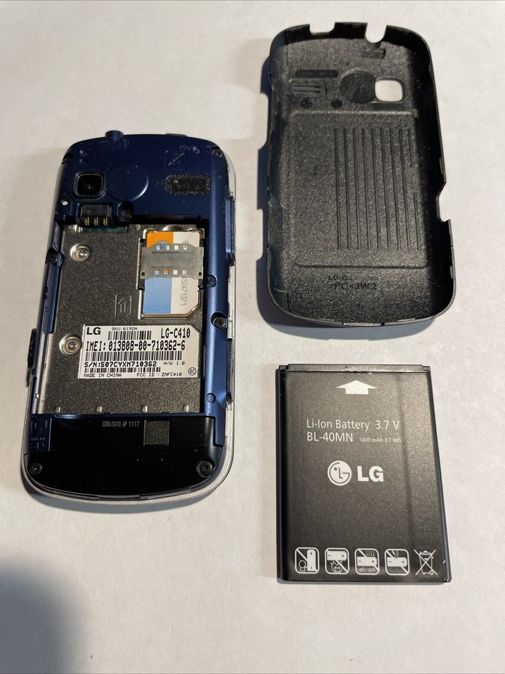 LG C410 Xpression 2 Blue AT&T GSM QWERTY 3G 0803-04M | eBay