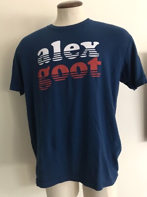 pre-worn Alex Goot tee shirt blue XL or 2XL | eBay