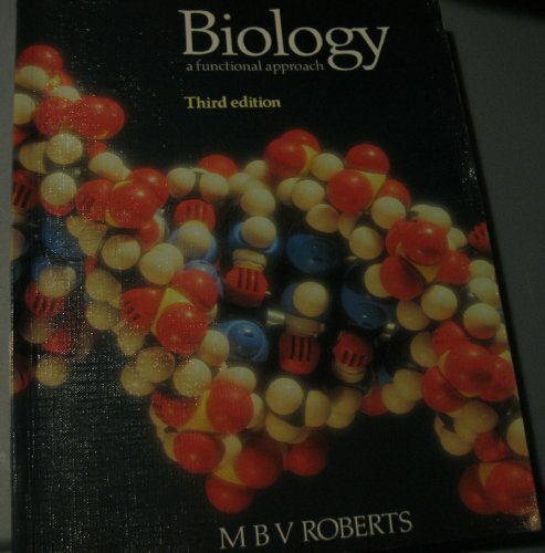 Biology a Functional Approach by Roberts M. B. V. Paperback Book The ...