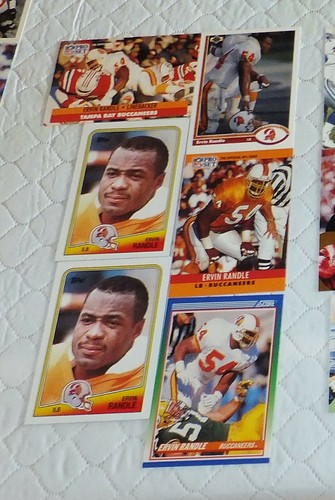 ERVIN RANDLE - Line Backer - Tampa Bay Buccaneers - 6 Card Assorted Lot ...