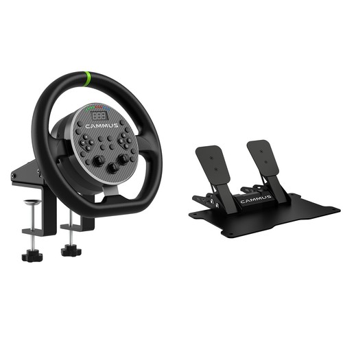 CAMMUS C5 Direct Drive Racing Wheel Wireless Gaming Steering Wheel and Pedals | eBay