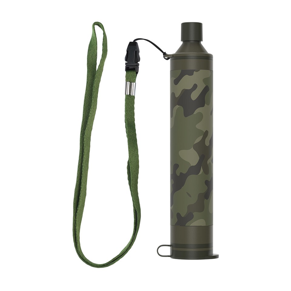 1-6,Camo Water Filter Straw Portable Personal Water Purification Filter ...