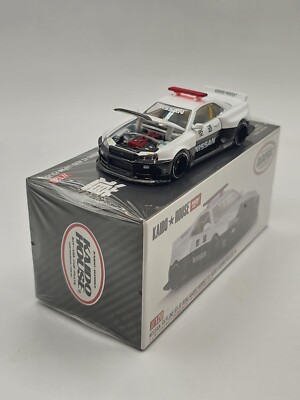 In Stock-Kaido House x Mini GT Nissan GT-R R34 V2 Aero Police KHMG120 1 ...