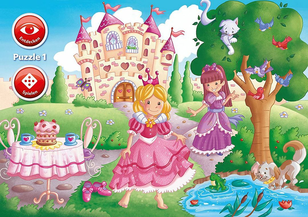 Puzzle Interactiv Princess Castle Garden Carriage Ride At Ballroom ...