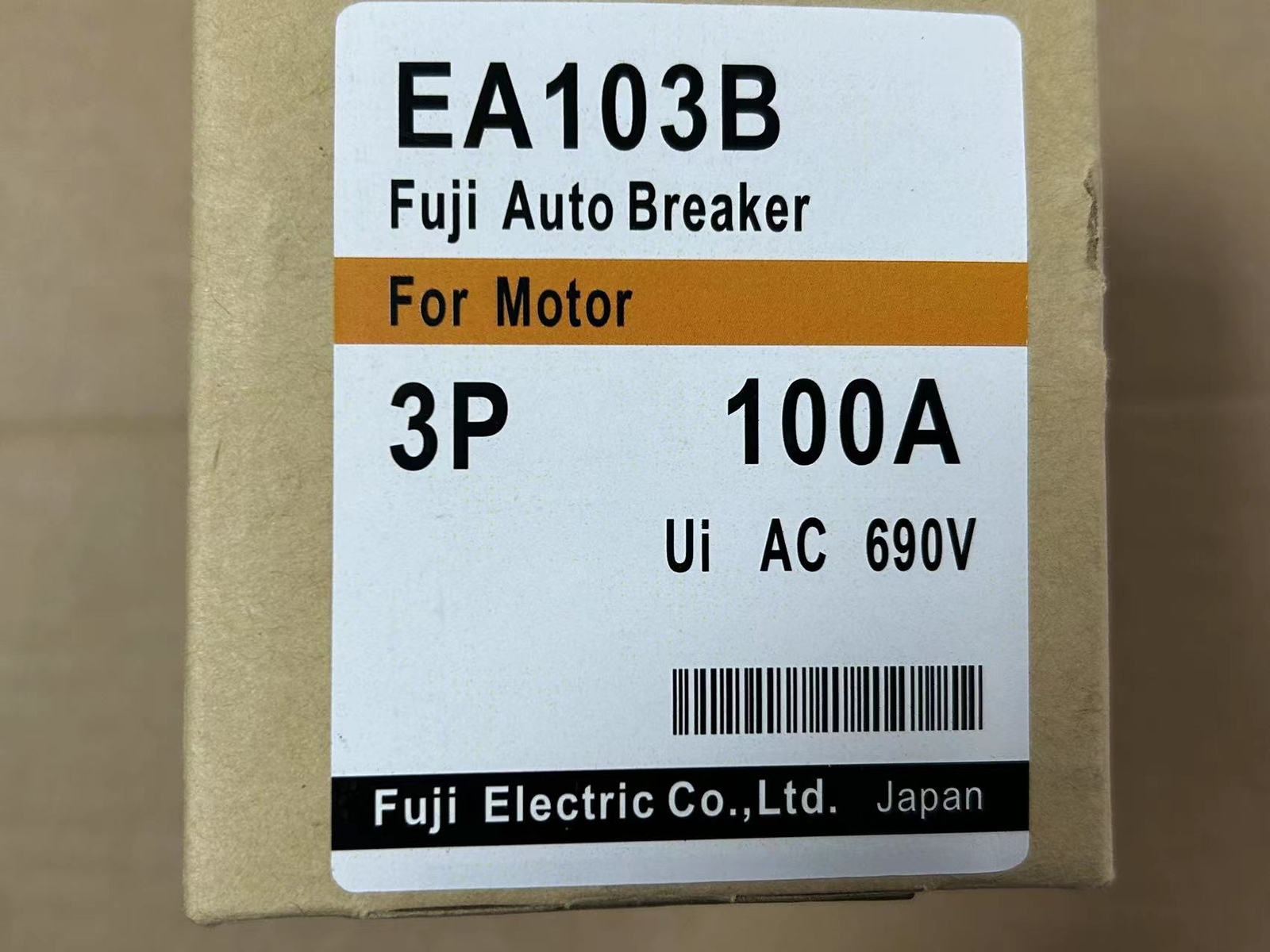 Fuji EA103B 100A Circuit breaker 3P New | eBay