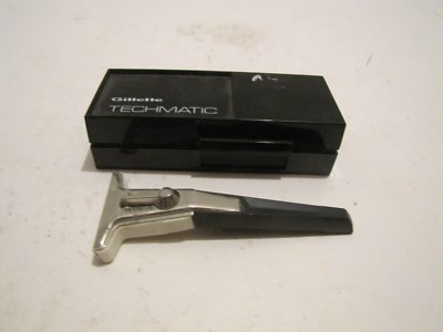 VINTAGE GILLETTE TECHMATIC RAZOR IN CASE/BOX USED | eBay