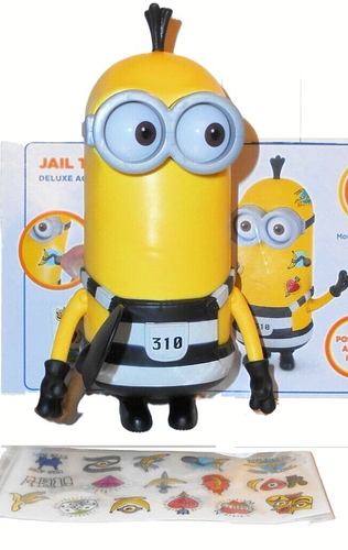 6 inch Minions TATTOO TIM 2017 Despicable Me 3 movie jail time complete ...