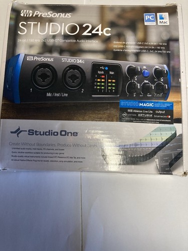 Presonus Studio 24c USB-C Audio Interface In Original Box | eBay