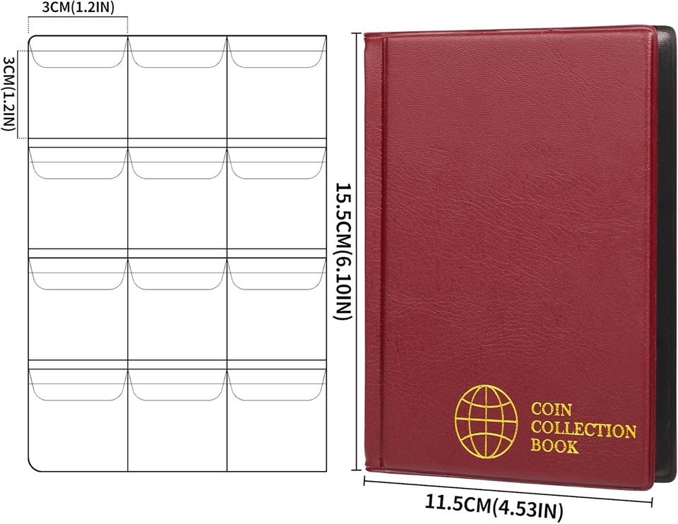 Coin Collection Album - Coin Holder Book Coin Storage Album Money Penny ...