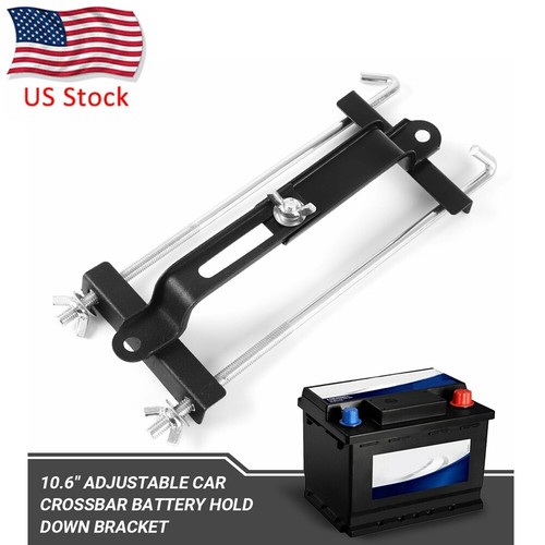 Adjustable Car Battery Retaining Holding Clamp Bracket Bolt Tie Hold ...