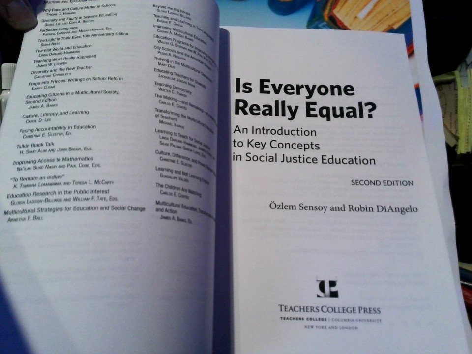 Is Everyone really equal? BY Ozlem Sensoy and Robin DiAngelo 9780807758618| eBay