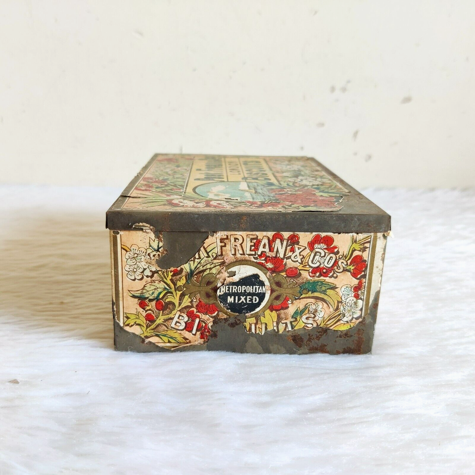 Vintage Peek Frean & Cos Biscuits Advertising Old Decorative Tin Box ...