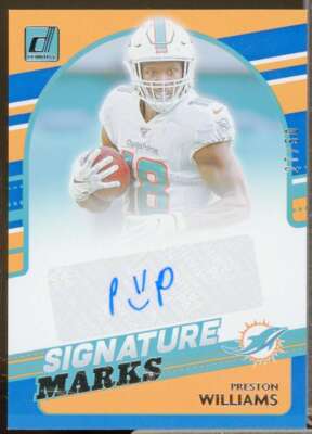 Preston Williams Card 2021 Donruss Signature Marks Blue #23 | eBay