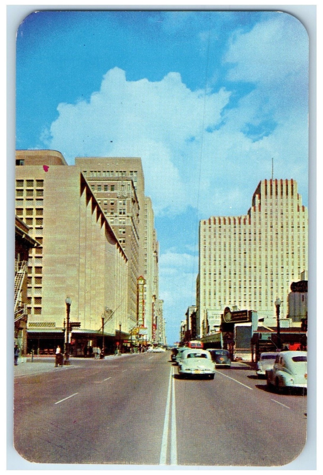 c1960 Main Street Looking North Foley's Department Store Houston Texas ...