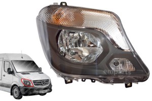 Mercedes Sprinter Headlamp Headlight Right Offside Complete Front 2014 ...