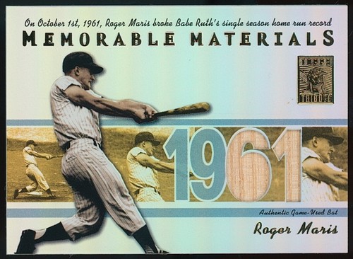 2002 Topps Tribute Memorable Materials Roger Maris Bat | eBay