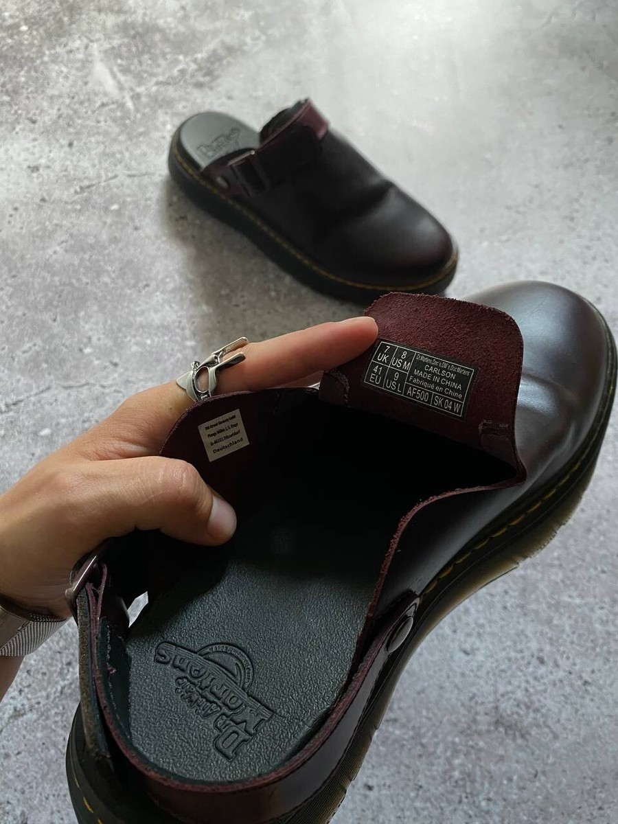 DR. MARTENS CARLSON OXBLOOD CHERY RED LEATHER MULES | eBay DR. MARTENS CARLSON OXBLOOD CHERY RED LEATHER MULES | eBay