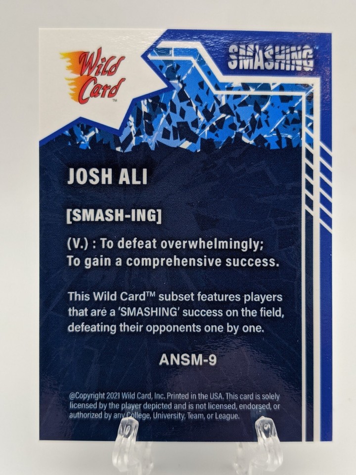 💥2021 Wild Card Alumination NIL Smashing Blue SP *Color Match* #/50 ...