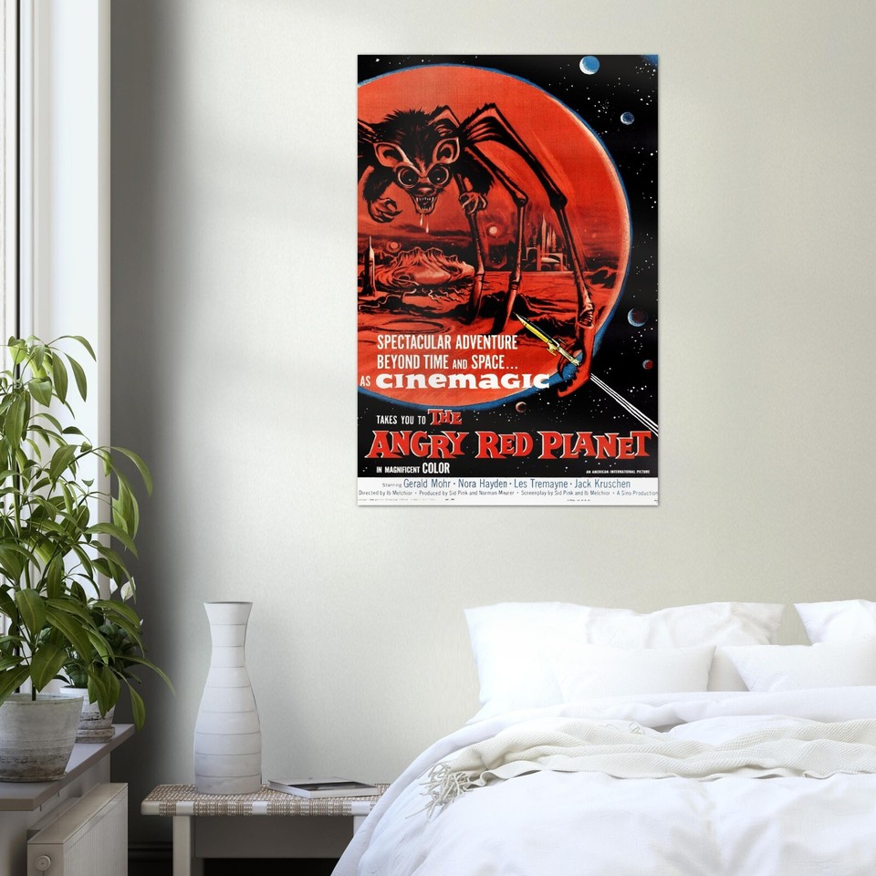 The Angry Red Planet - Vintage Horror Movie Poster | eBay