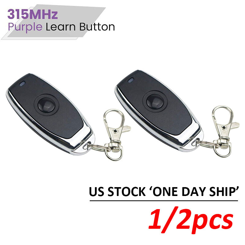 1/2 PCS For LiftMaster 373LM HBW1573 Black 1-Buttons Garage Door Opener ...