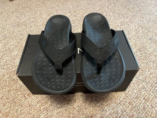 Vionic Black Sandals Sz. 7 Slide On Flip Flop orthopedic Shoes | eBay
