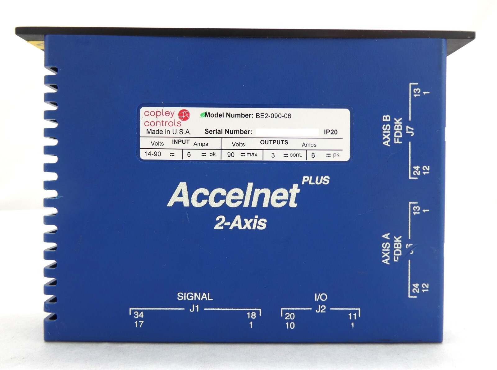 Copley Controls BE2-090-06 Accelnet Plus 2-Axis Servo Drive Working ...