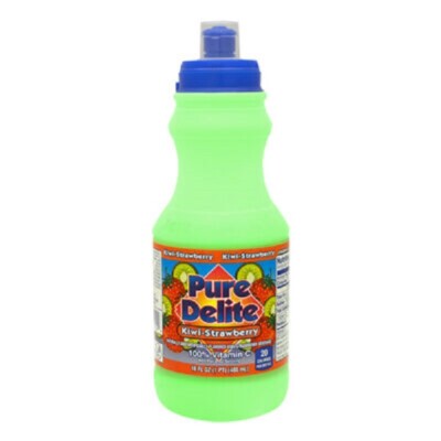 PURE DELITE Kiwi Strawberry Juice Drink, Sweet and Tangy Mix, 16 oz ...