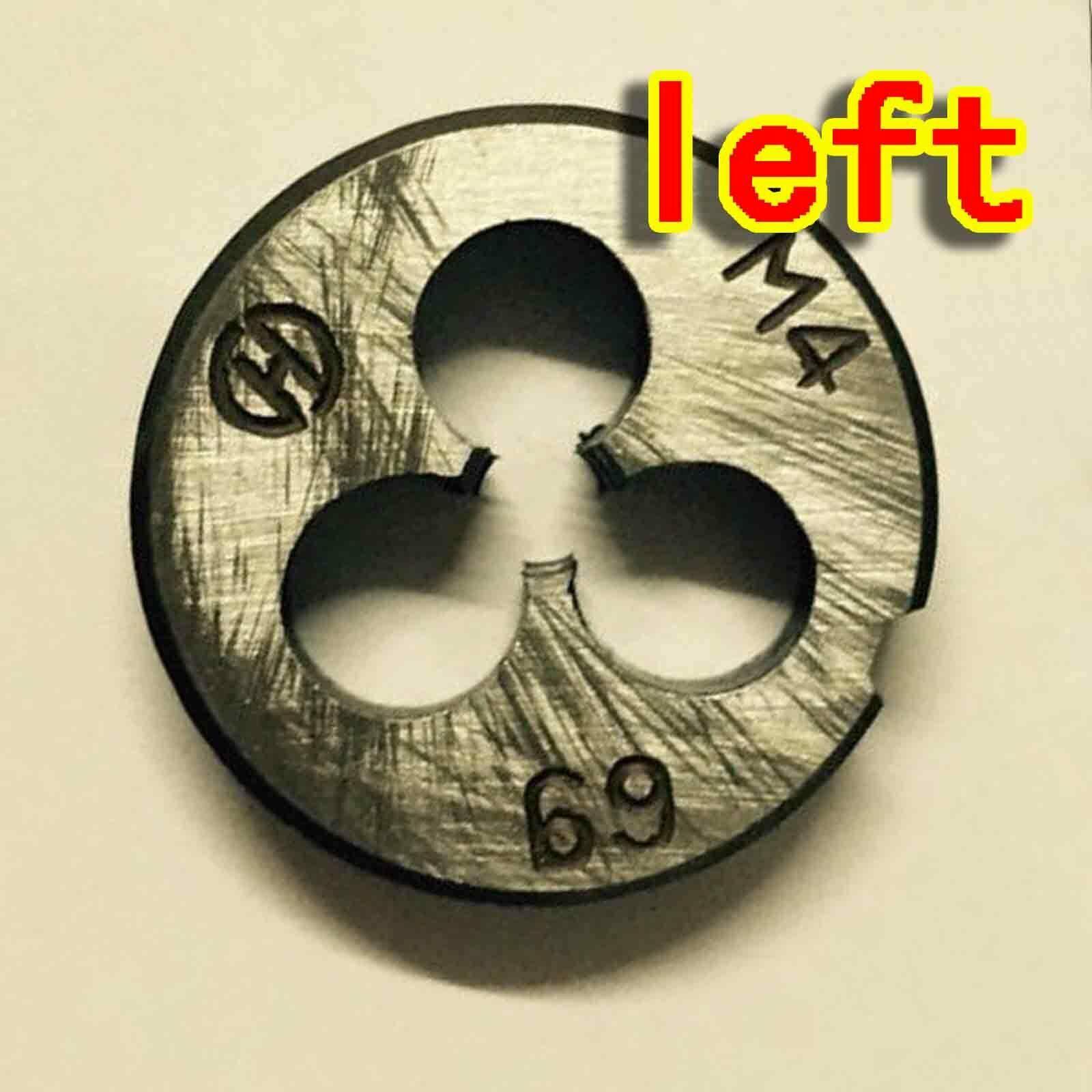 1PCS HSS M4 × 0.7 mm left Hand Thread die Threading Tool Metric M4*0.7 ...